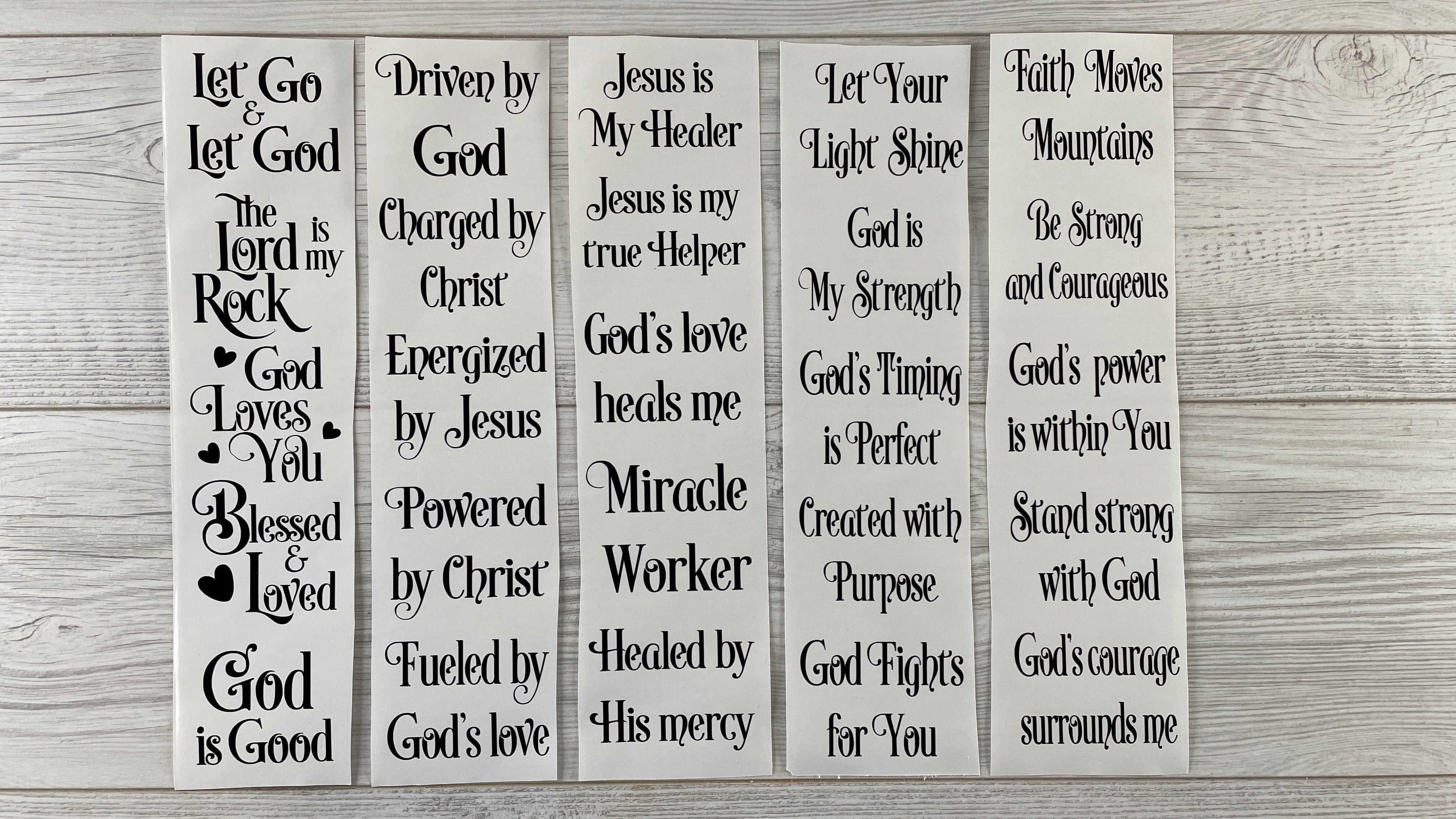 Faith based Bundle Vinyl Decals