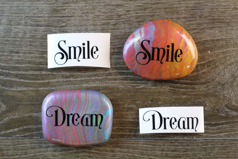 Set #1: Inspirational words #1 - A set of ten vinyl decals