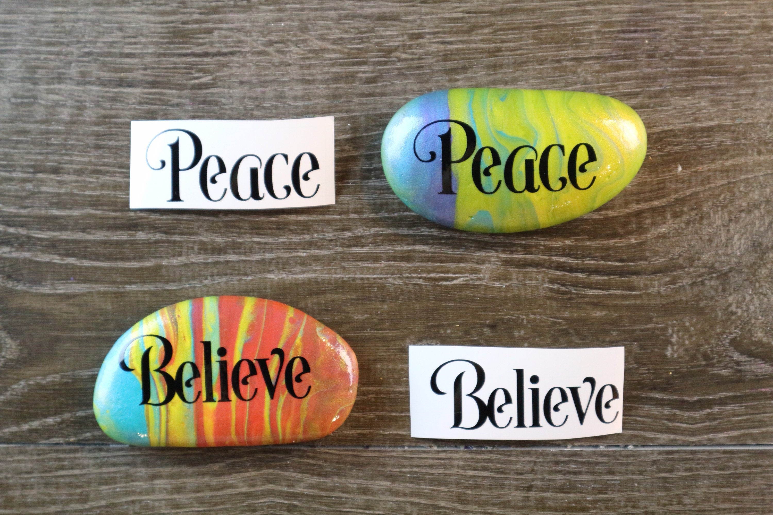Set #1: Inspirational words #1 - A set of ten vinyl decals