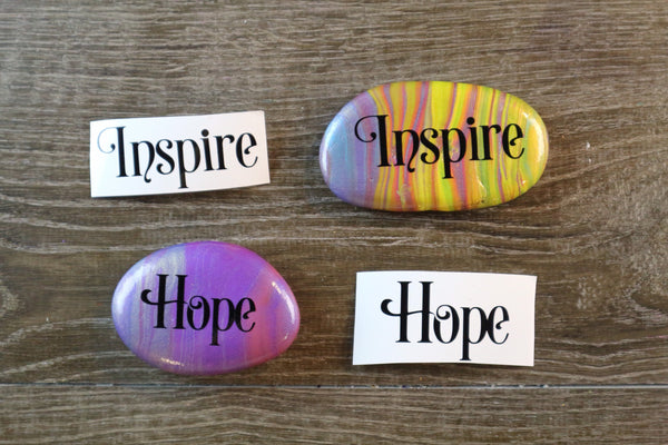 Set #1: Inspirational words #1 - A set of ten vinyl decals